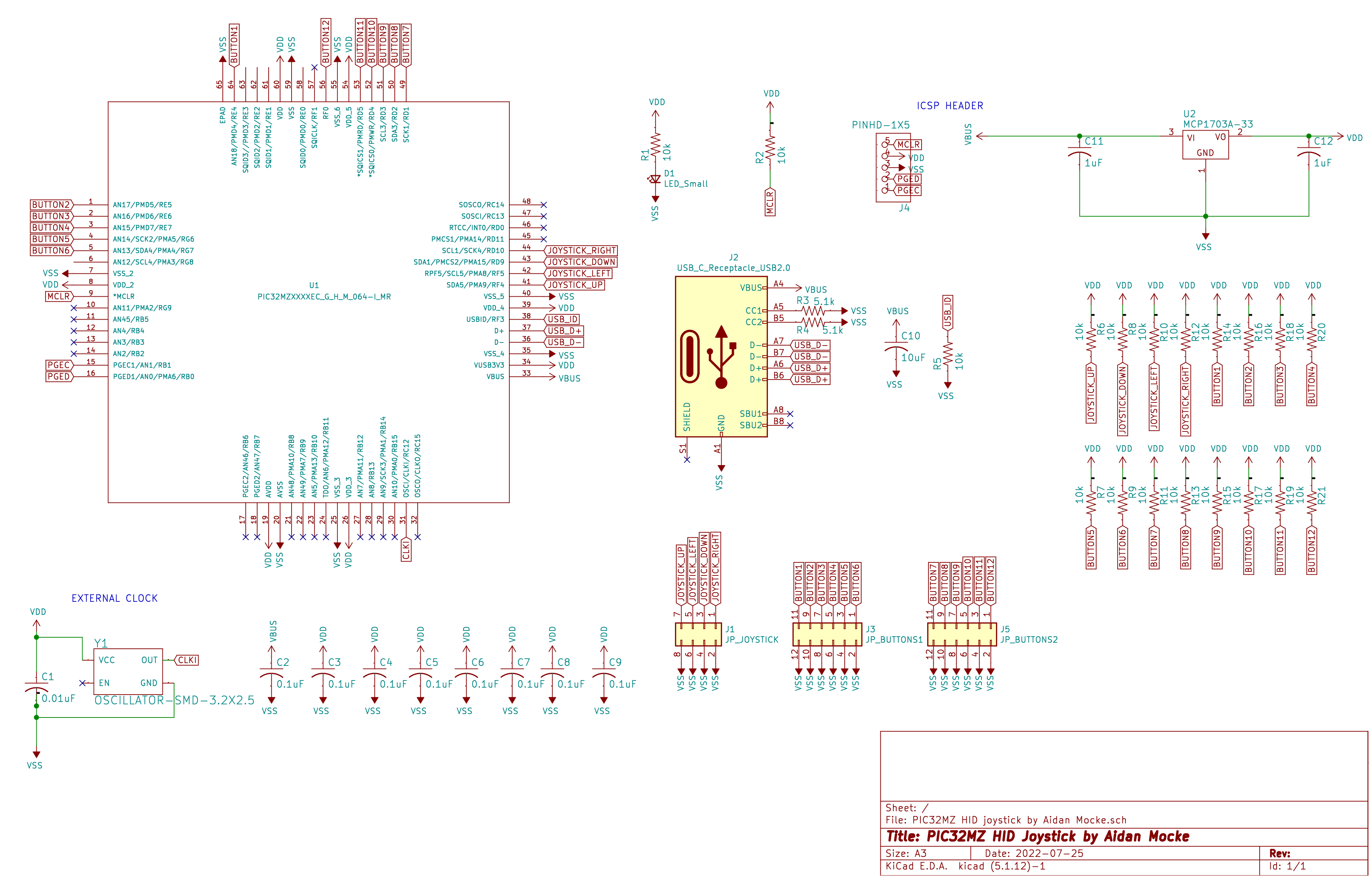 USB HID joystick — PIC32 for the hobbyist — No Harmony, no PLIB